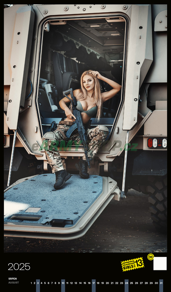 kalendář Danger Girls 2025 | Army shop společnosti TRUCK SERVICE GROUP ...